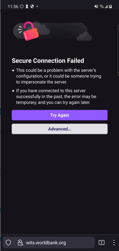 wits.worldbank.org - "Secure connection failed" when accessing the site · Issue #75202 ...