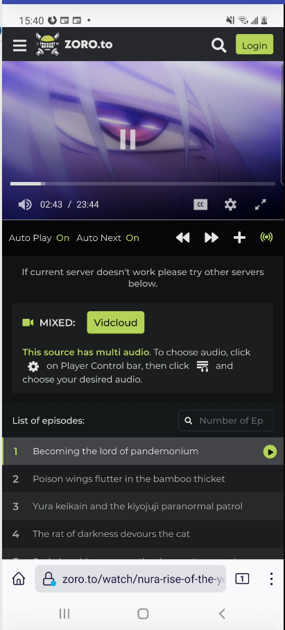 zoro.to - video or audio doesn't play · Issue #79942 · webcompat/web-bugs · GitHub
