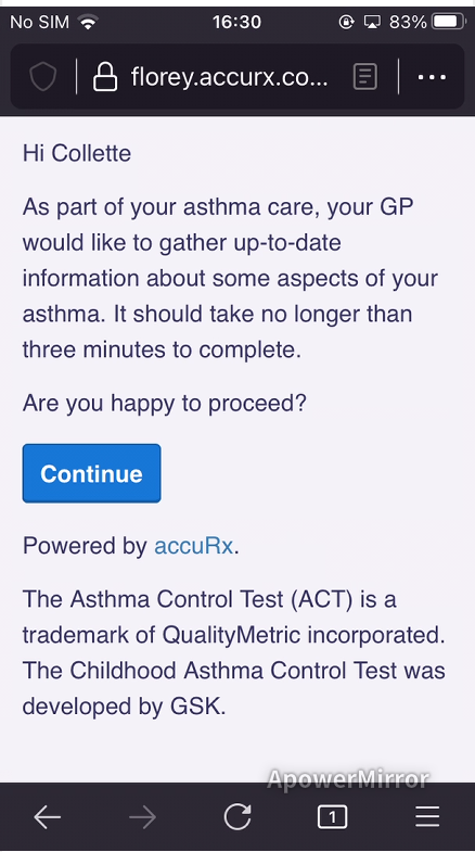 florey.accurx.com - site is not usable · Issue #84123 · webcompat/web-bugs · GitHub