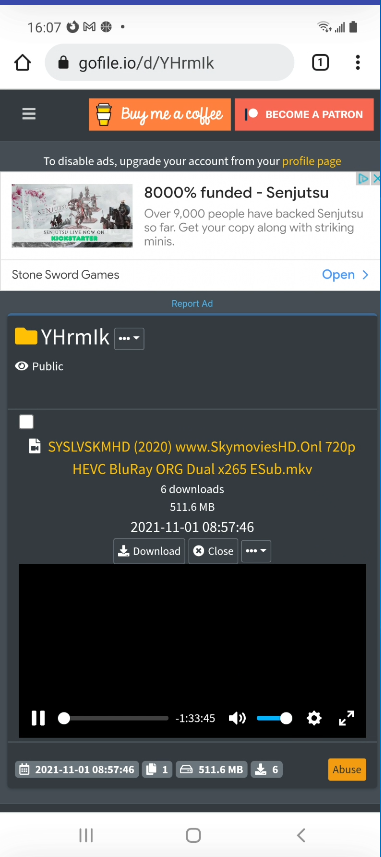 gofile.io - Media player dissapears once the "Play" button is pressed · Issue #92002 · webcompat ...