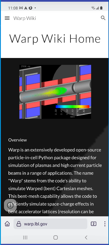 warp.lbl.gov - site is not usable · Issue #92104 · webcompat/web-bugs · GitHub