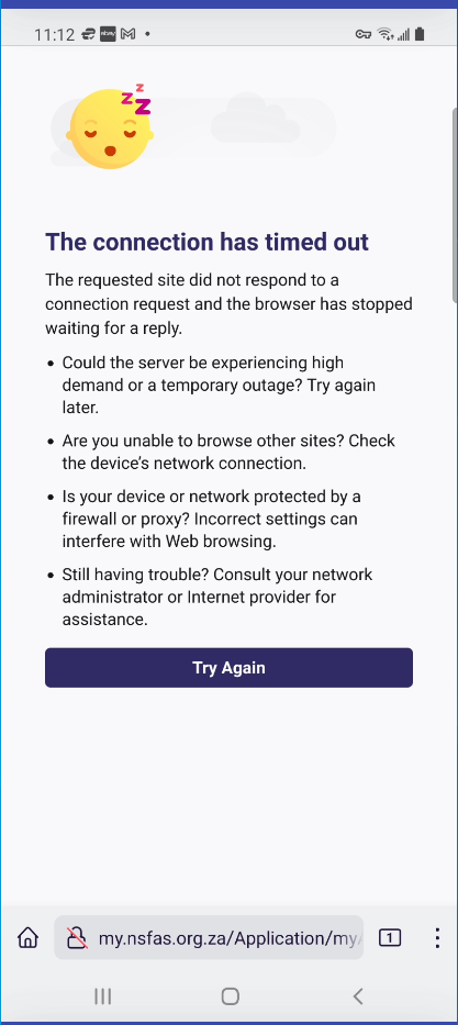 my.nsfas.org.za - site is not usable · Issue #99009 · webcompat/web-bugs · GitHub