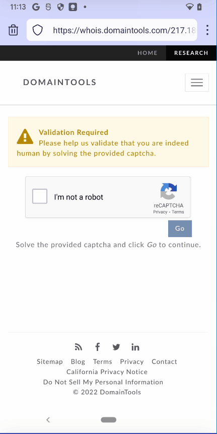 whois.domaintools.com - site is not usable · Issue #100687 · webcompat/web-bugs · GitHub
