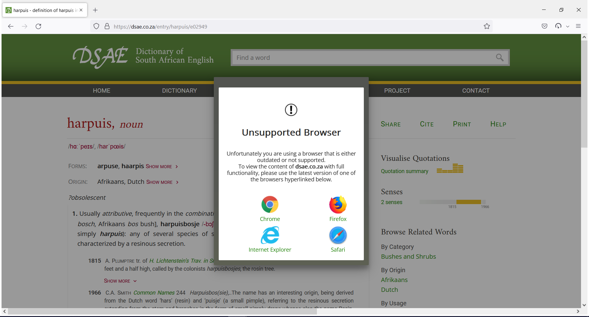 dsae.co.za - Firefox 100 is an unsupported browser · Issue #102367 · webcompat/web-bugs · GitHub