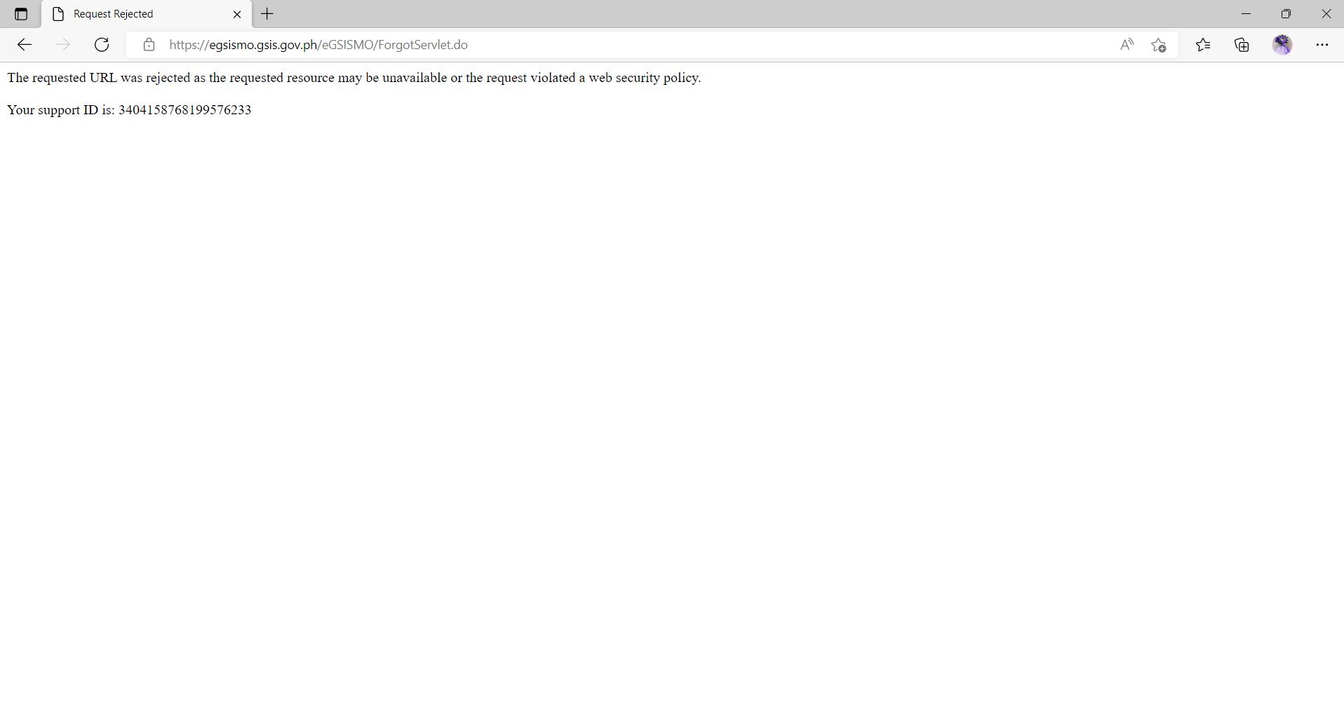 egsismo.gsis.gov.ph - see bug description · Issue #103413 · webcompat/web-bugs · GitHub