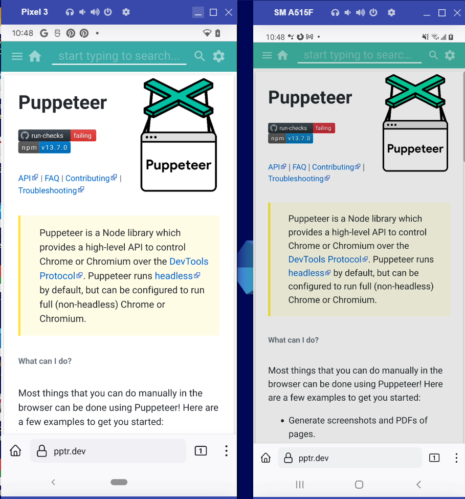 pptr.dev - site is not usable · Issue #103960 · webcompat/web-bugs · GitHub