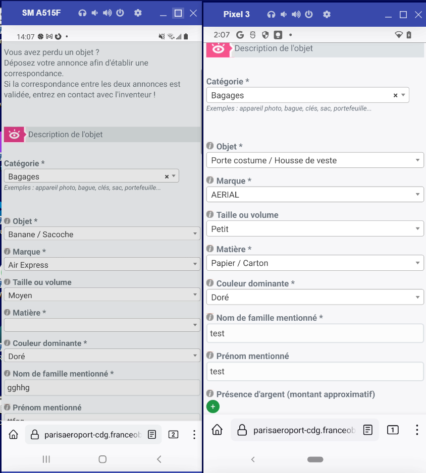 paris.missingx.com - Unable to select object from suggestion list ...