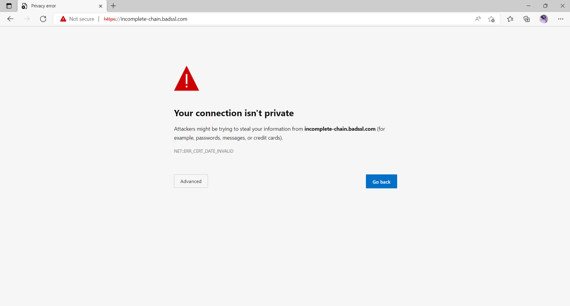 incomplete-chain.badssl.com - desktop site instead of mobile site · Issue #104792 · webcompat ...