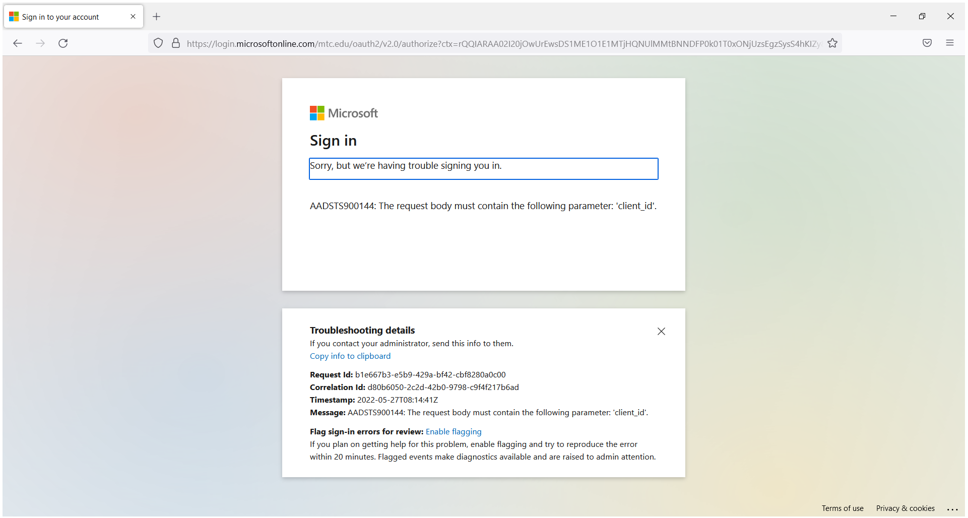 login.microsoftonline.com - site is not usable · Issue #104997 · webcompat/web-bugs · GitHub