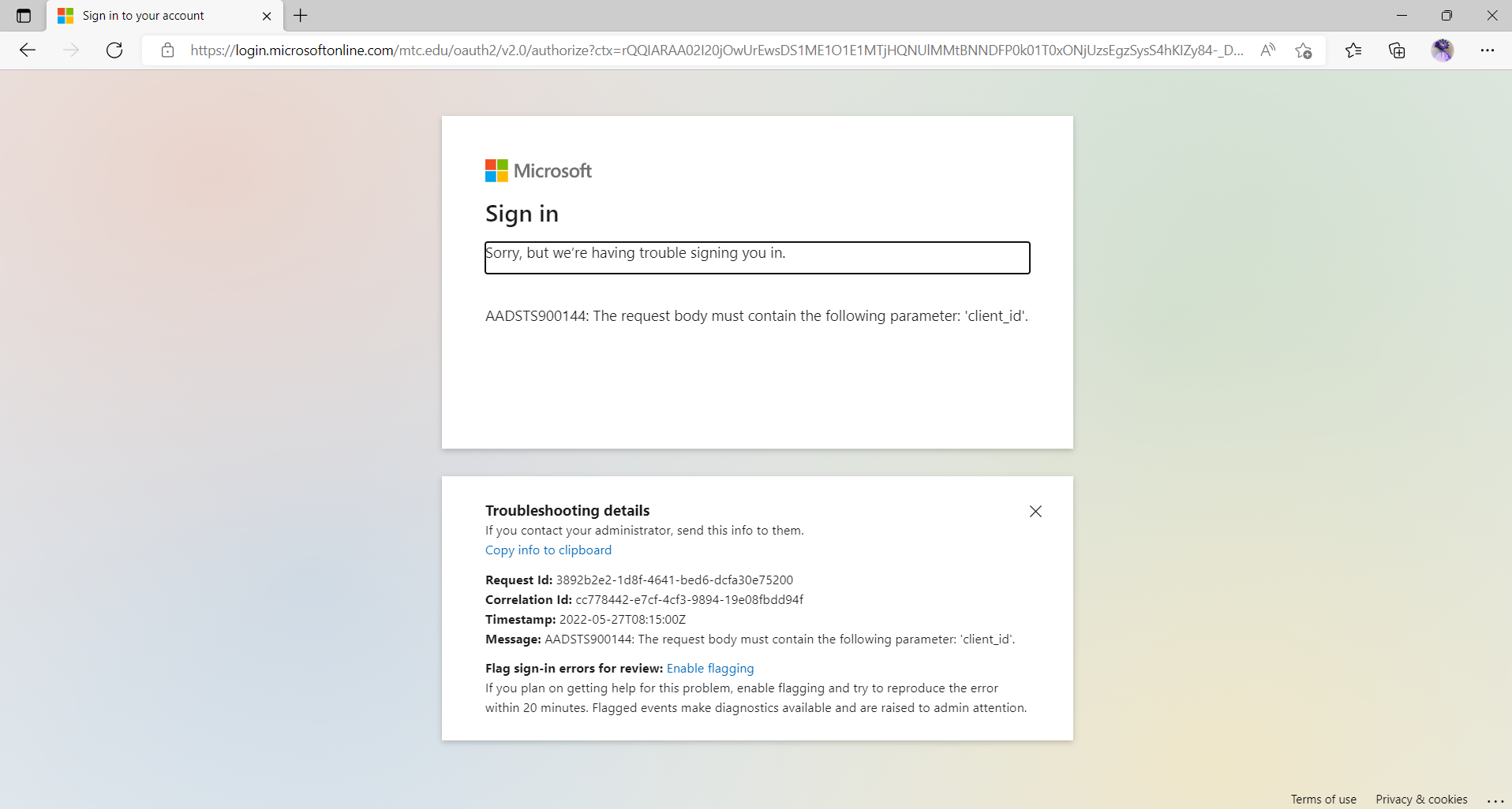 login.microsoftonline.com - site is not usable · Issue #104997 · webcompat/web-bugs · GitHub