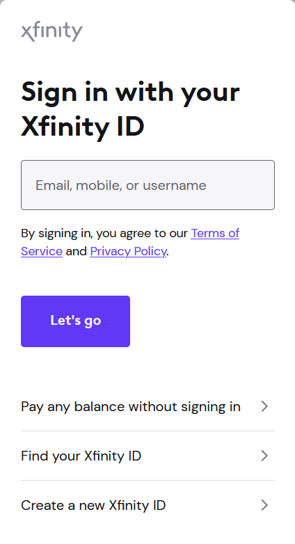 customer.xfinity.com - site is not usable · Issue #104993 · webcompat/web-bugs · GitHub