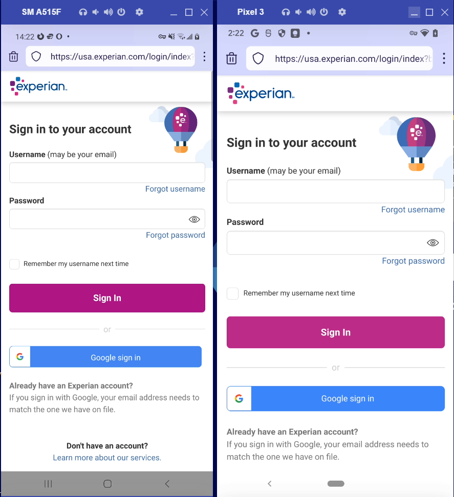 usa.experian.com - see bug description · Issue #105117 · webcompat/web-bugs · GitHub