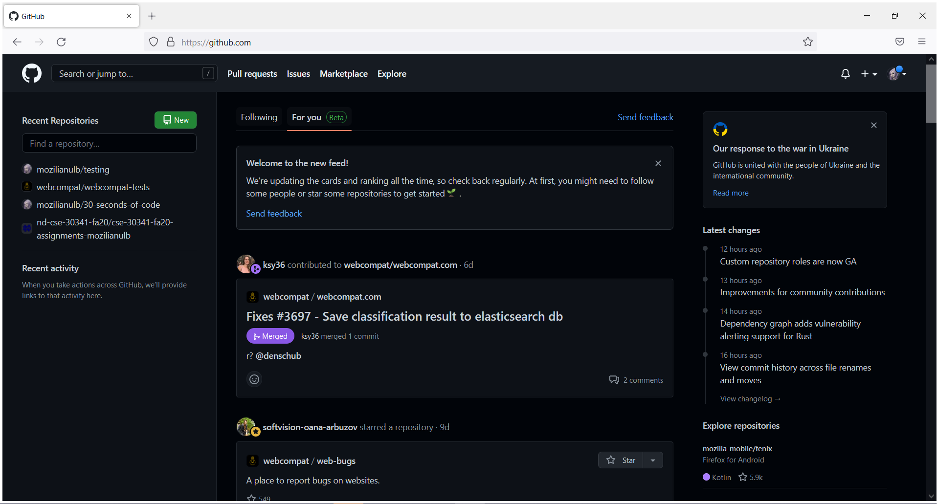 github.com - design is broken · Issue #105457 · webcompat/web-bugs · GitHub