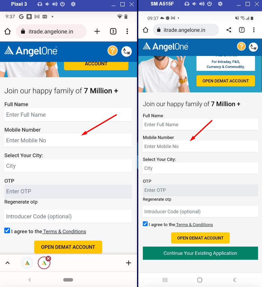 trade.angelone.in angel broking website - desktop site instead of mobile site · Issue #105579 ...