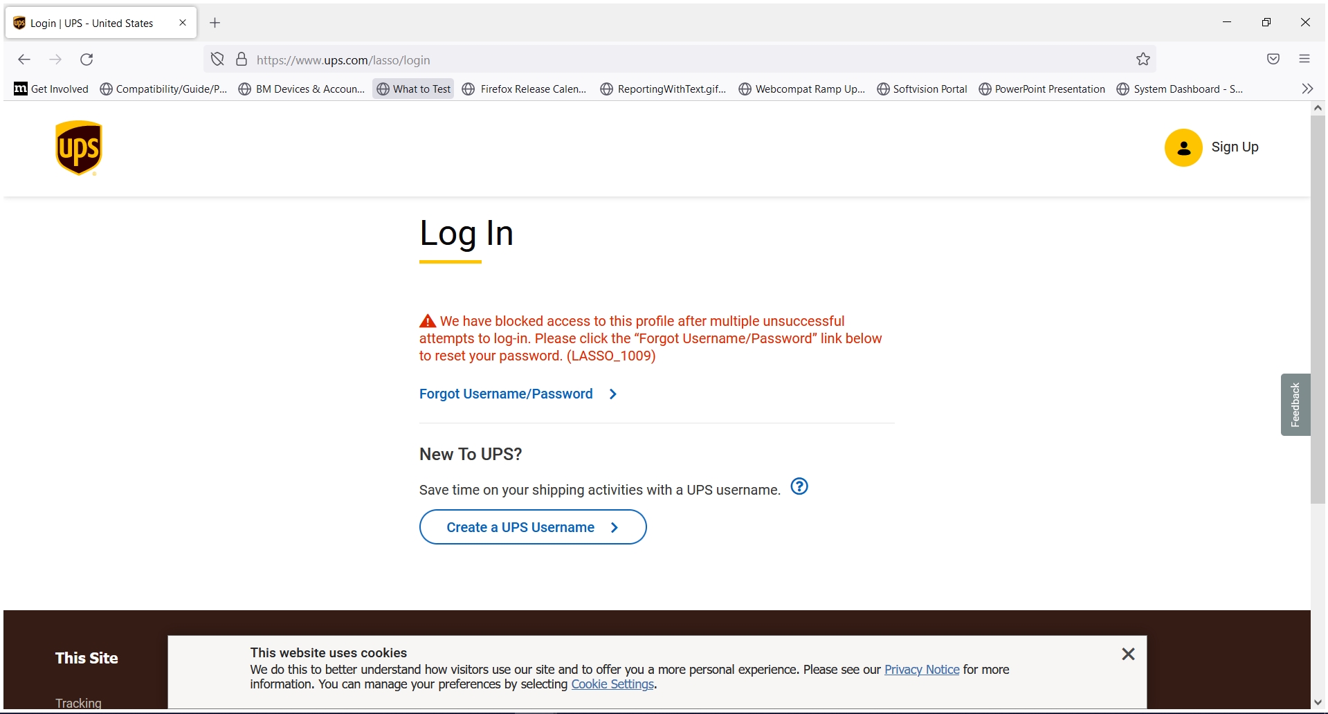 www.ups.com - site is not usable · Issue #106947 · webcompat/web-bugs · GitHub