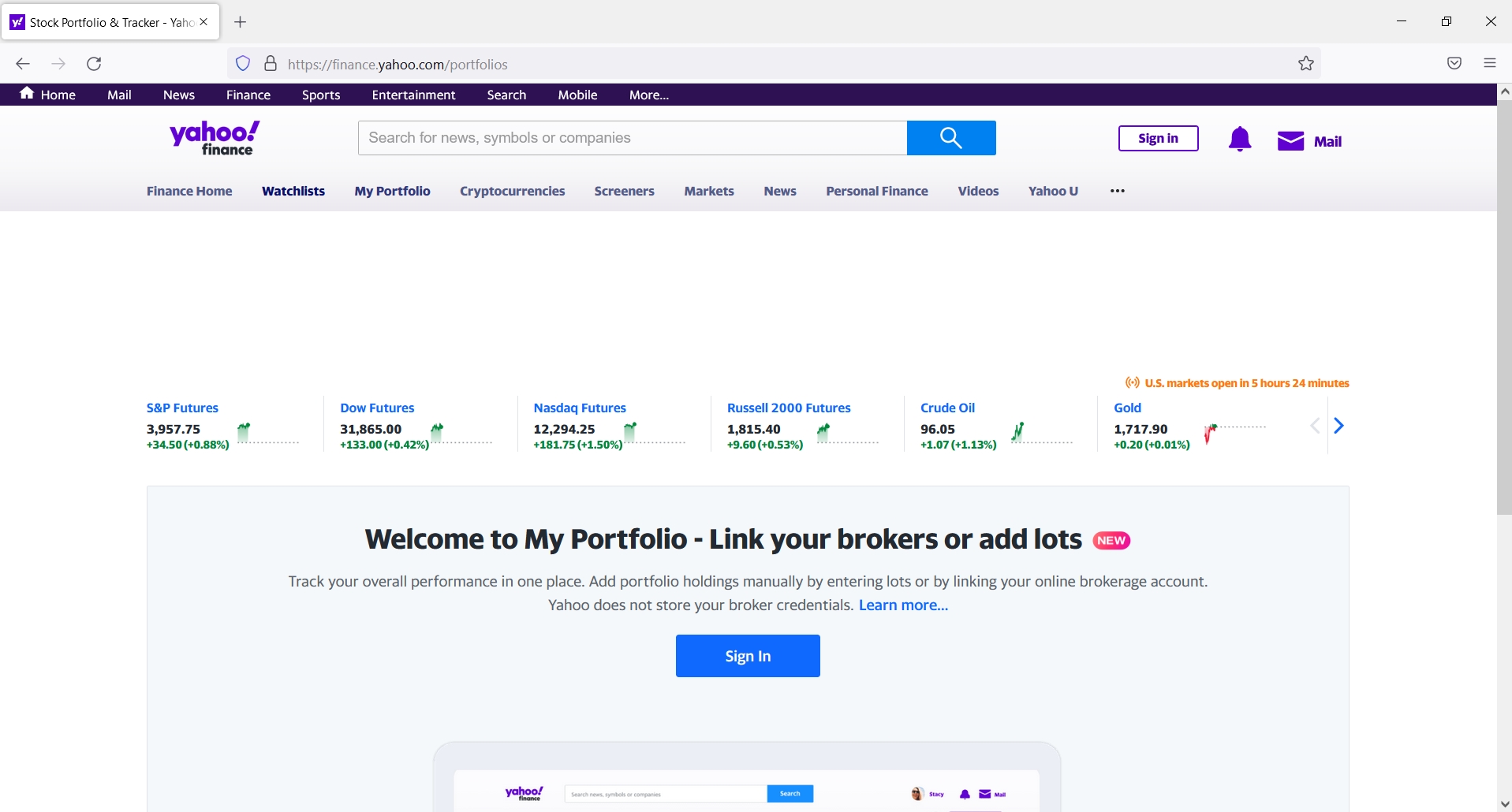 finance.yahoo.com - see bug description · Issue #108018 · webcompat/web-bugs · GitHub