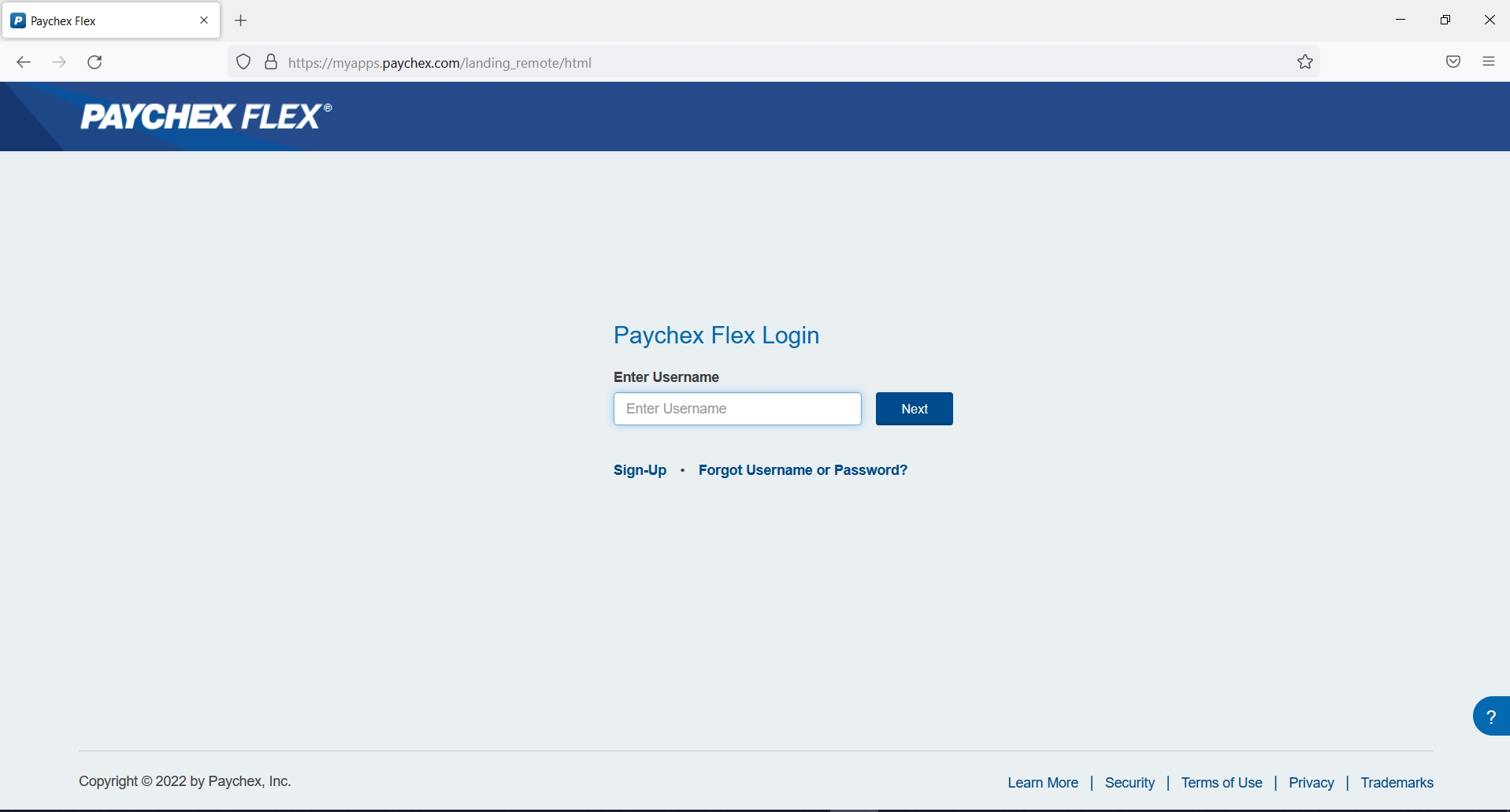 myapps.paychex.com - site is not usable · Issue #109176 · webcompat/web-bugs · GitHub