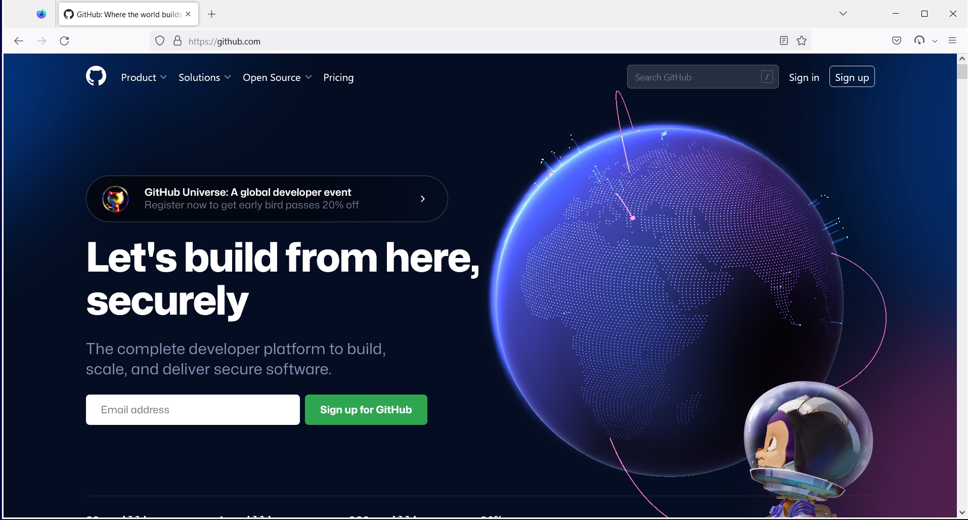 github.com - site is not usable · Issue #110833 · webcompat/web-bugs · GitHub