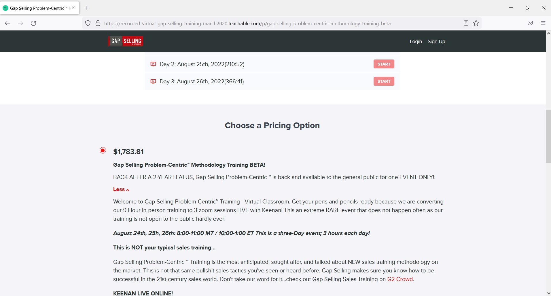 recorded-virtual-gap-selling-training-march2020.teachable.com - video or audio doesn't play ...
