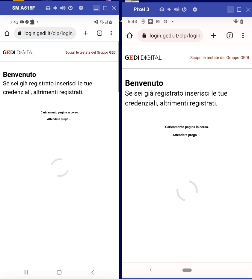 login.gedi.it - site is not usable · Issue #111673 · webcompat/web-bugs · GitHub