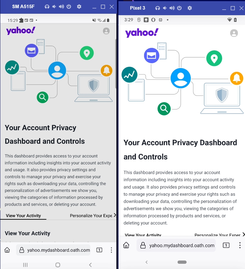 yahoo.mydashboard.oath.com - design is broken · Issue #106397 · webcompat/web-bugs · GitHub