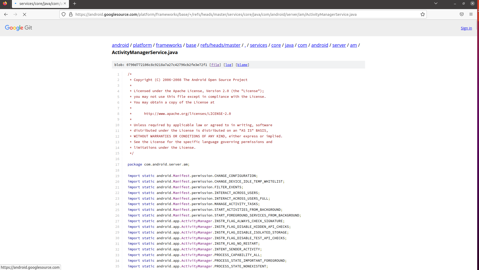 android.googlesource.com - see bug description · Issue #112786 · webcompat/web-bugs · GitHub