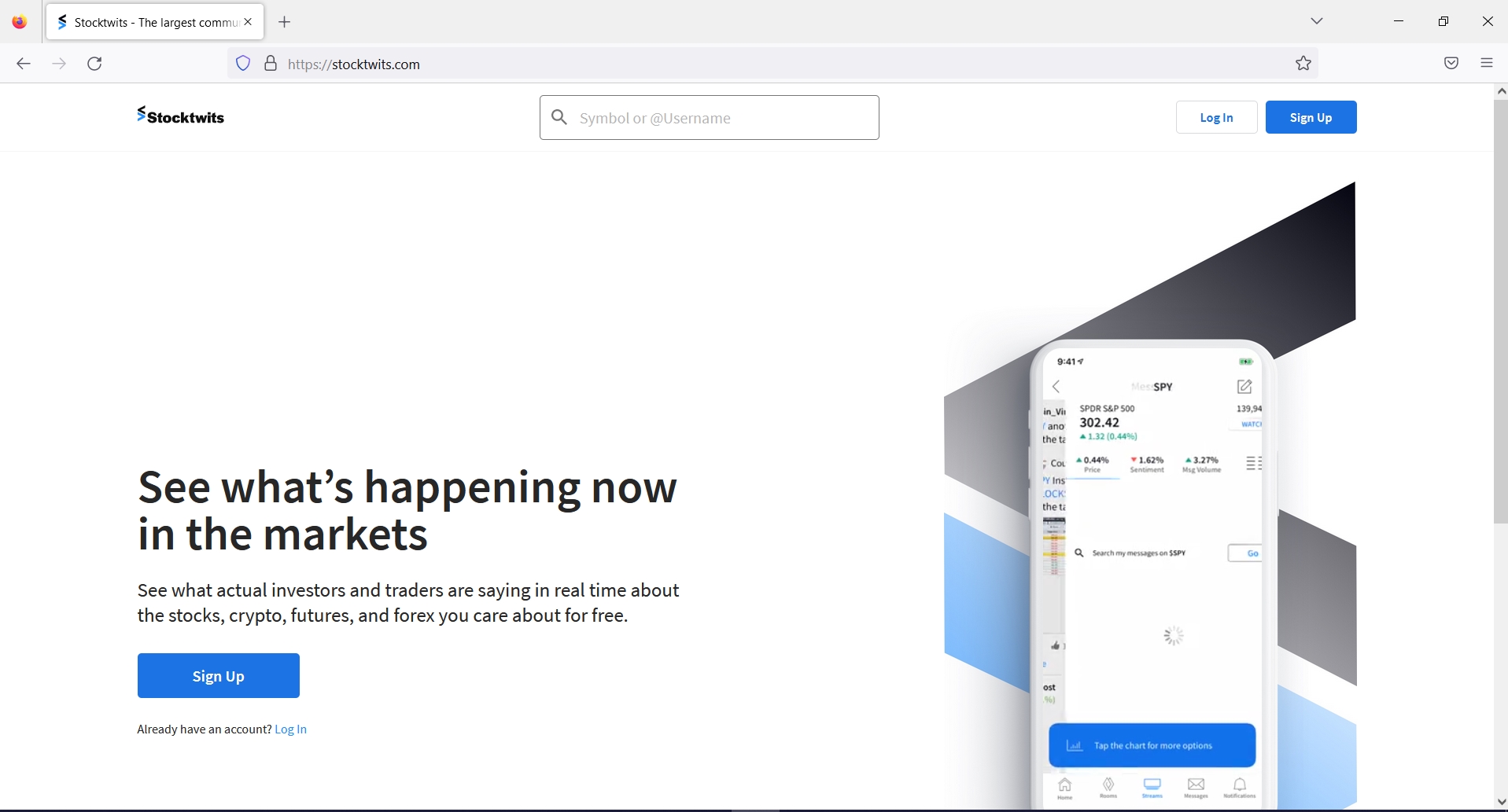 stocktwits.com - design is broken · Issue #113667 · webcompat/web-bugs · GitHub