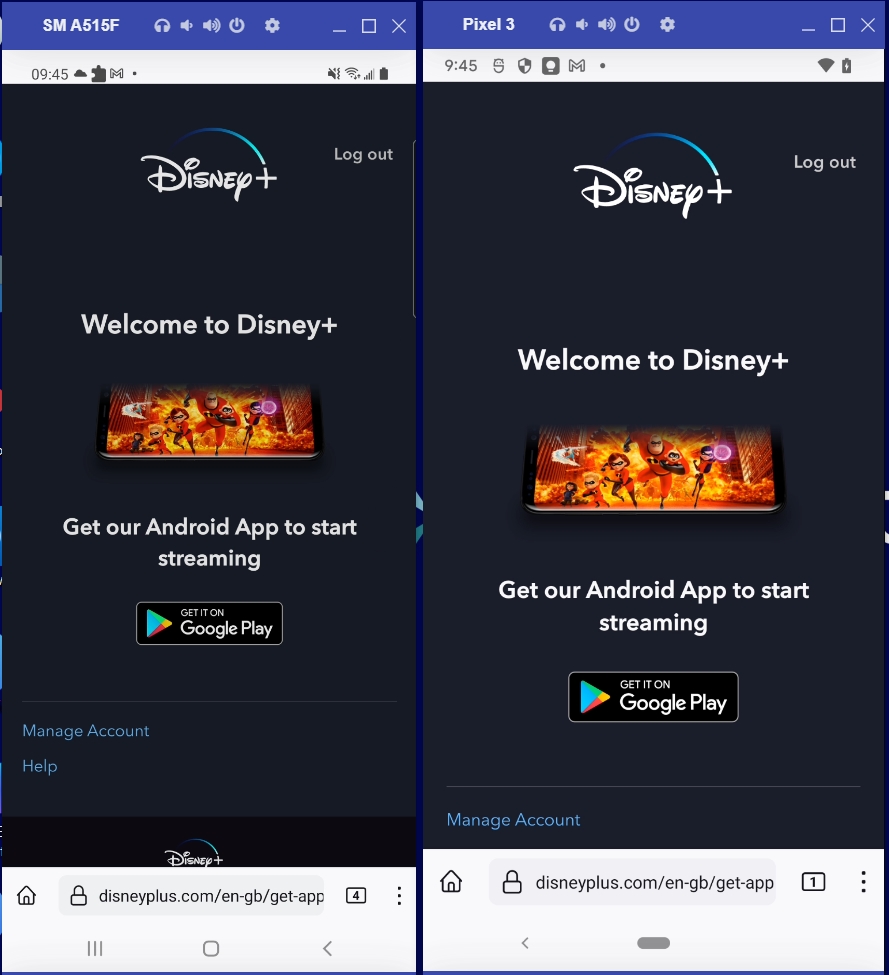 www.disneyplus.com - App needed for streaming (duplicate purposes) · Issue #113799 · webcompat ...