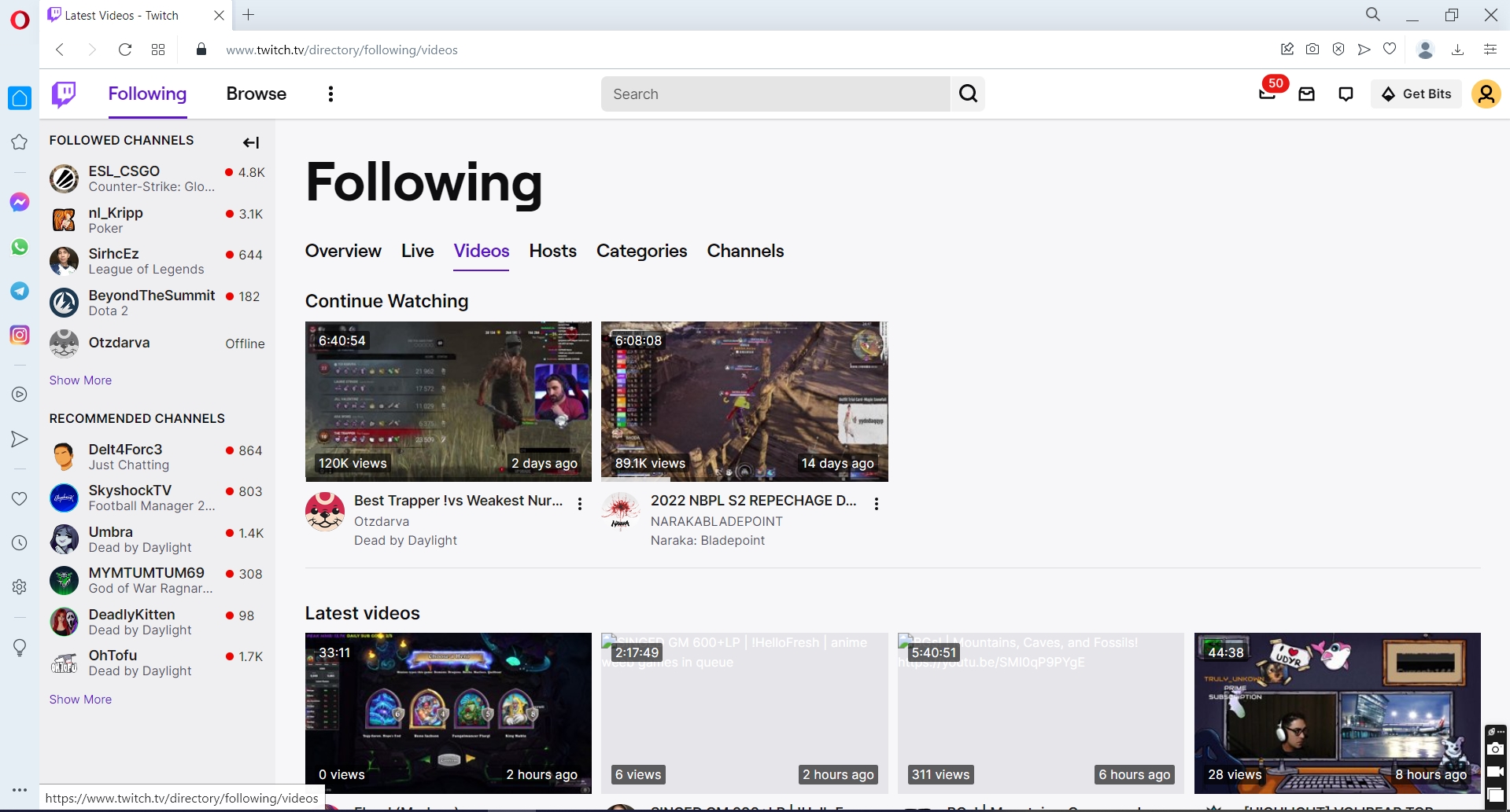 www.twitch.tv - desktop site instead of mobile site · Issue #113781 ...