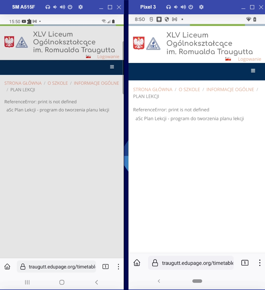 traugutt.edupage.org - Timetable is not available · Issue #114545 · webcompat/web-bugs · GitHub