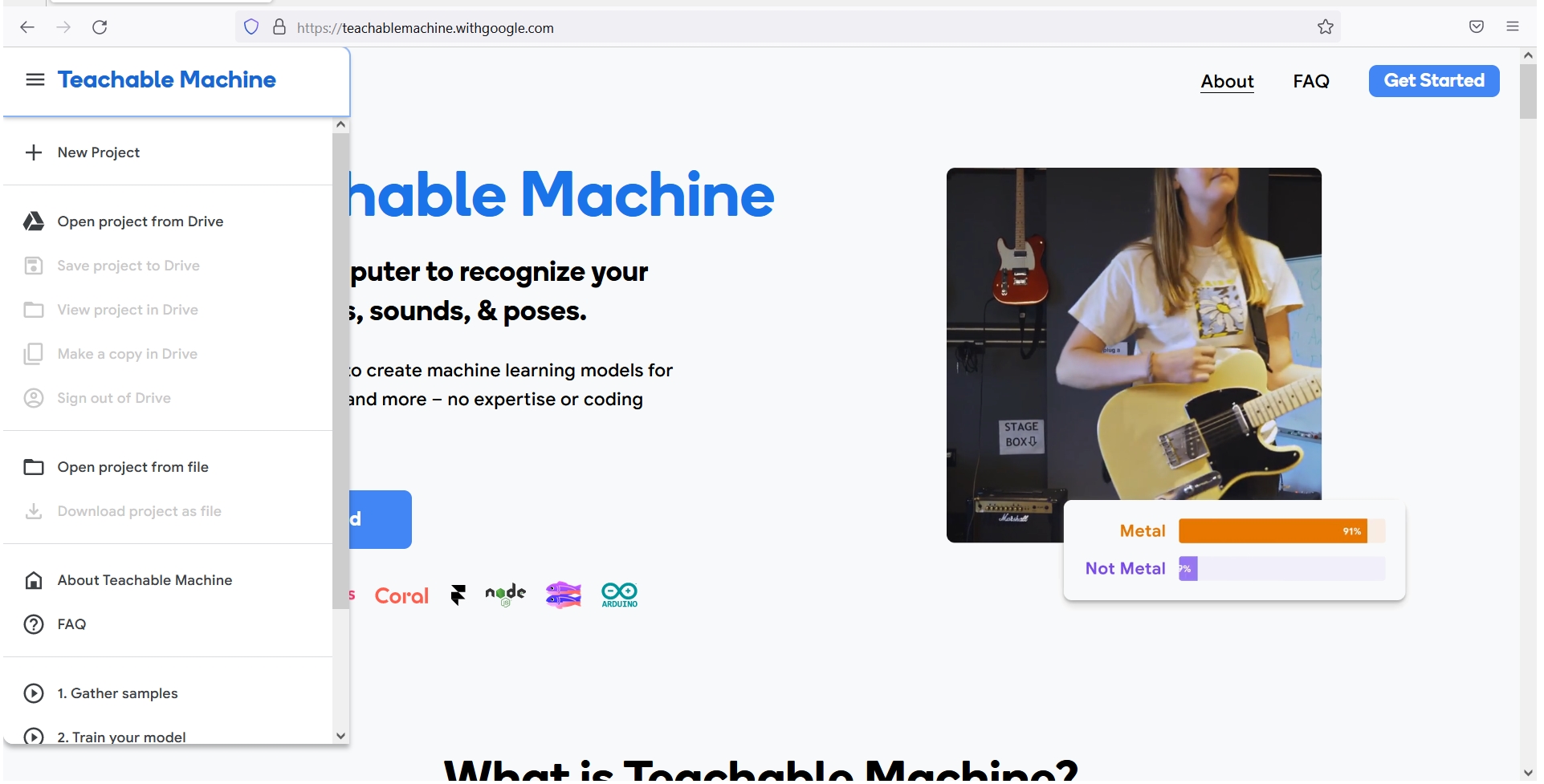teachablemachine.withgoogle.com - site is not usable · Issue #115188 ...