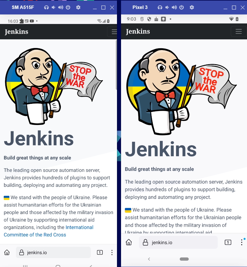 jenkins.io - Page does not fit the screen · Issue #115976 · webcompat/web-bugs · GitHub
