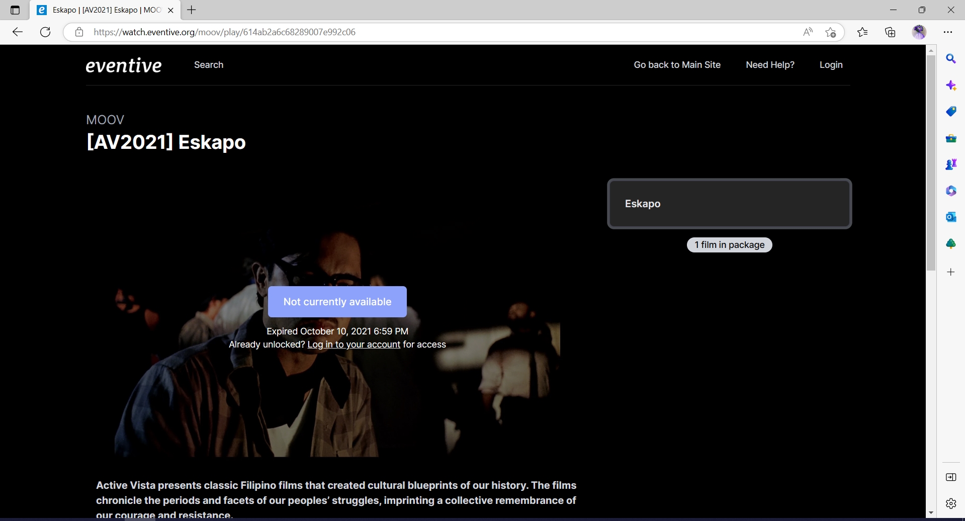 watch.eventive.org - Firefox is a blocked browser · Issue #117768 · webcompat/web-bugs · GitHub