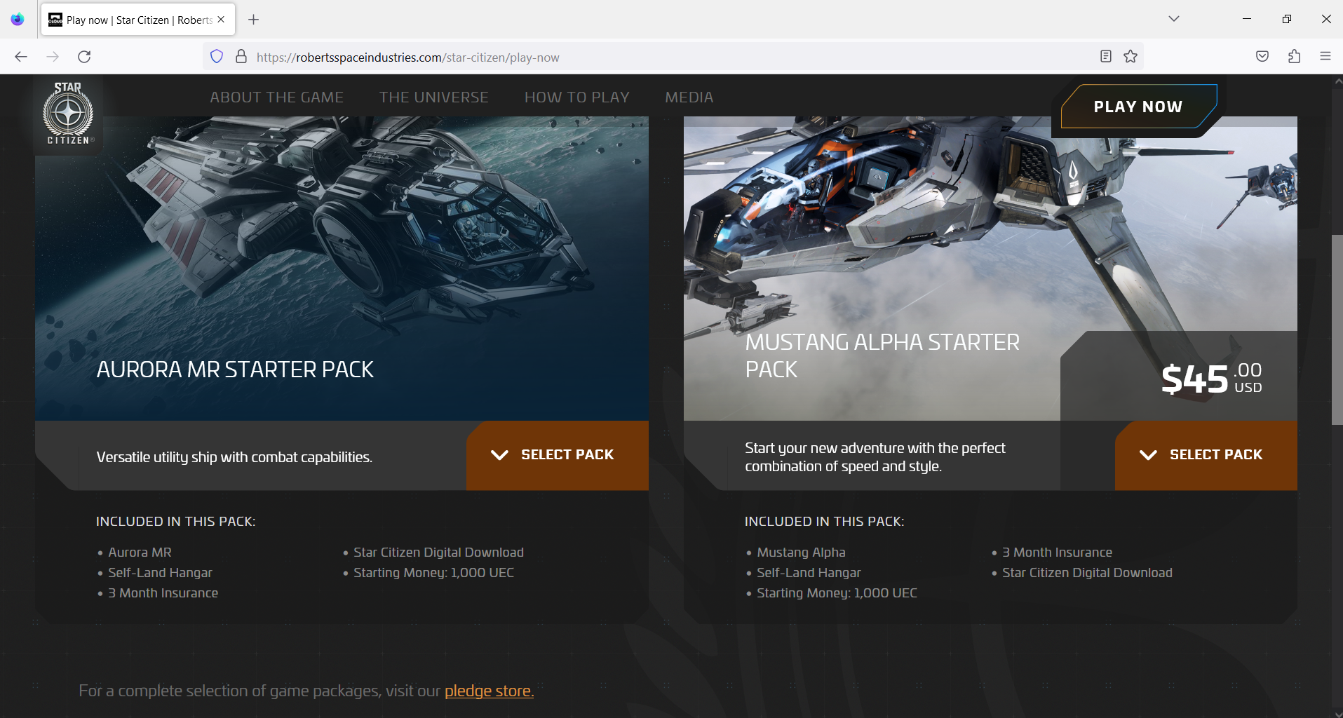robertsspaceindustries.com - site is not usable · Issue #118563 · webcompat/web-bugs · GitHub