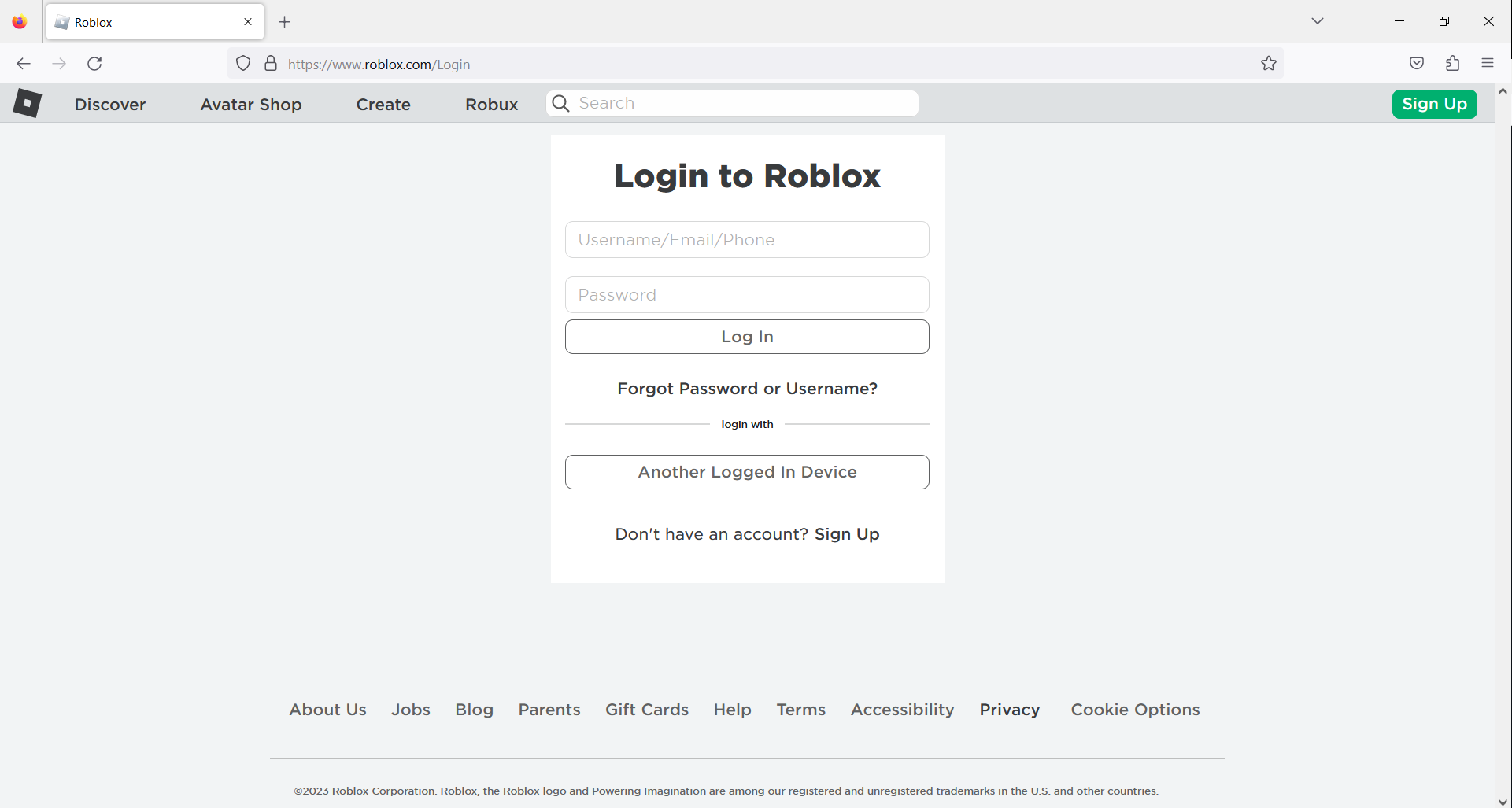 www.roblox.com - site is not usable · Issue #118448 · webcompat/web ...