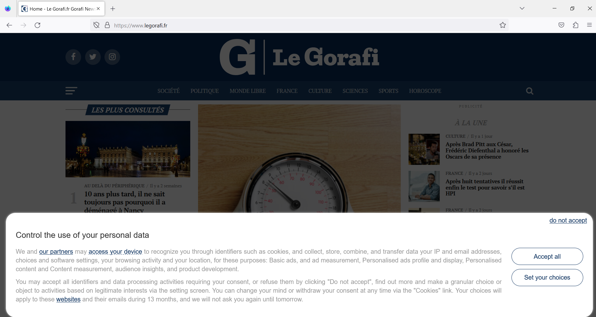 www.legorafi.fr - Buttons are not working · Issue #119597 · webcompat/web-bugs · GitHub