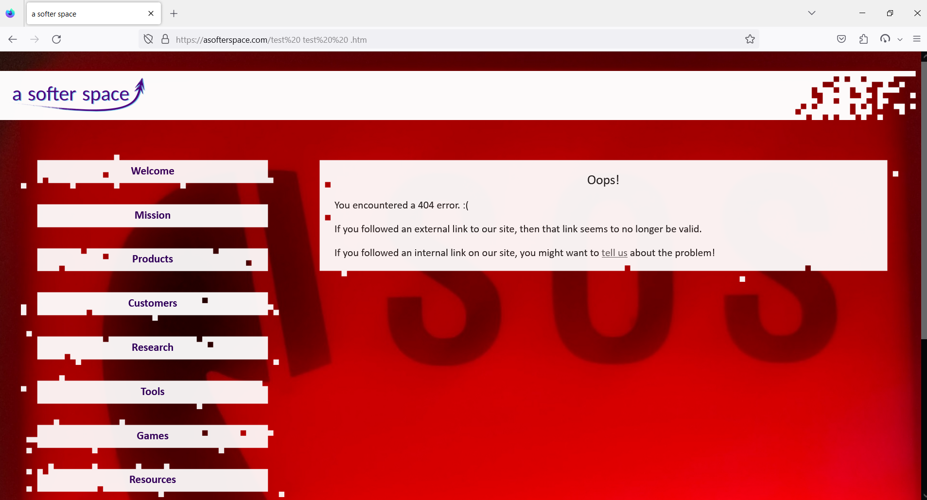 asofterspace.com - Extra spaces are added to the address when entered in the URL bar · Issue ...