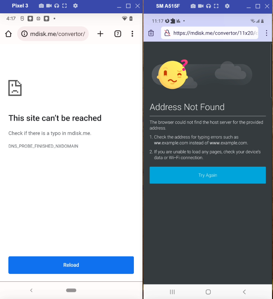 mdisk.me - desktop site instead of mobile site · Issue #121579 ...