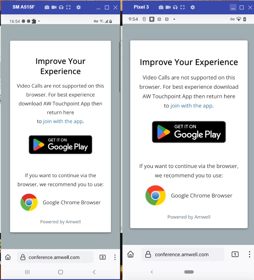 conference.amwell.com - Firefox is an unsupported browser · Issue #122754 · webcompat/web-bugs ...