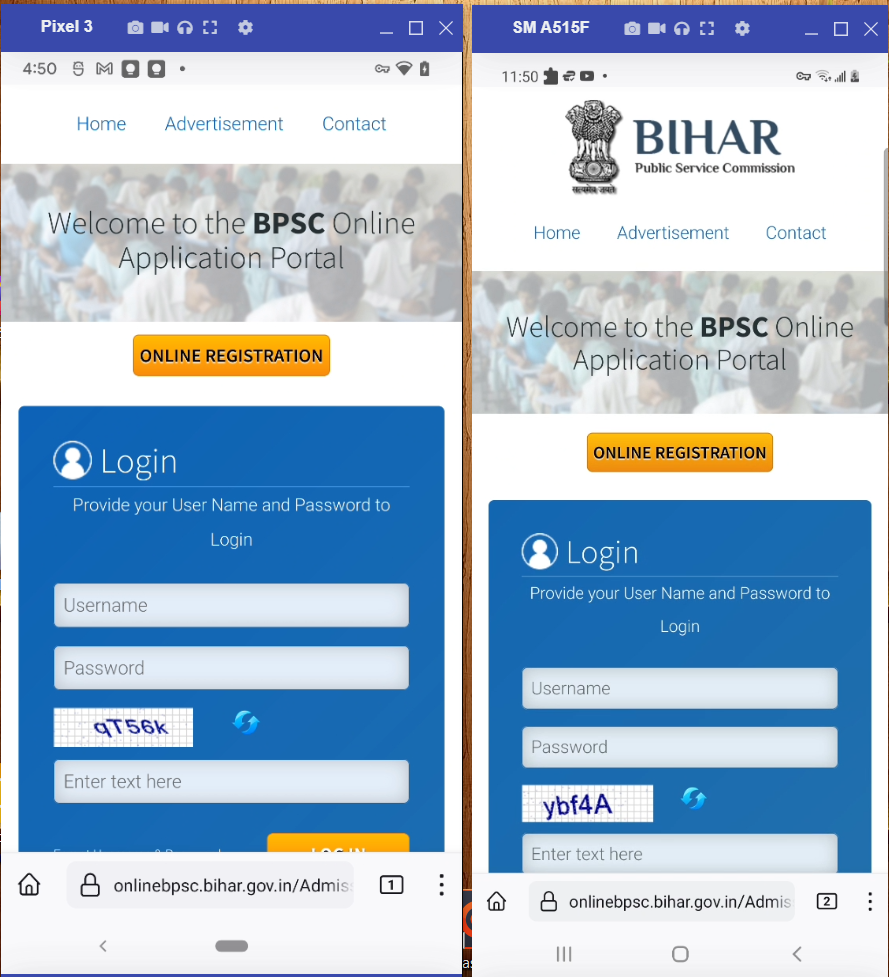 onlinebpsc.bihar.gov.in - design is broken · Issue #124695 · webcompat/web-bugs · GitHub