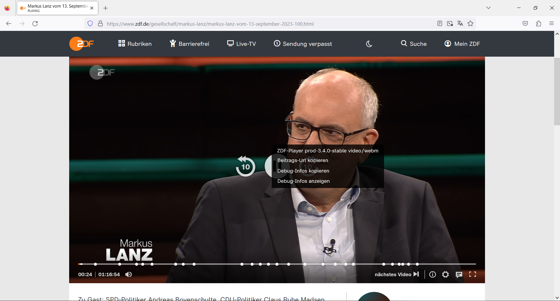 www.zdf.de - see bug description · Issue #127270 · webcompat/web-bugs · GitHub