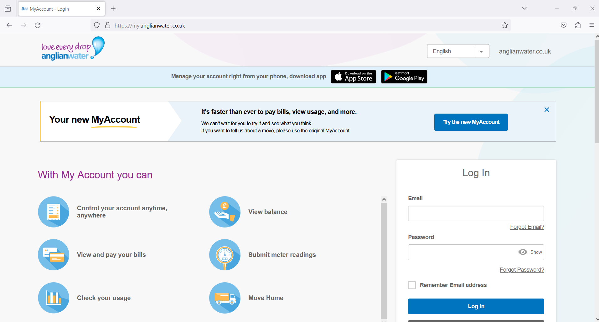 my.anglianwater.co.uk - The page does not load · Issue #129059 · webcompat/web-bugs · GitHub