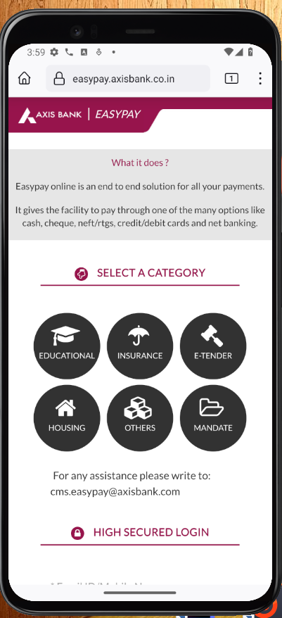 easypay.axisbank.co.in - see bug description · Issue #129617 · webcompat/web-bugs · GitHub