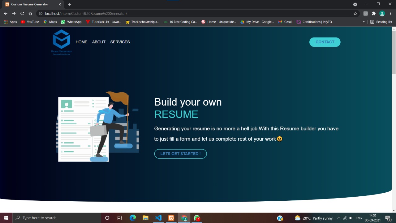 GitHub - vidya-git559/ResumeBiulder: Generating your resume is no more ...