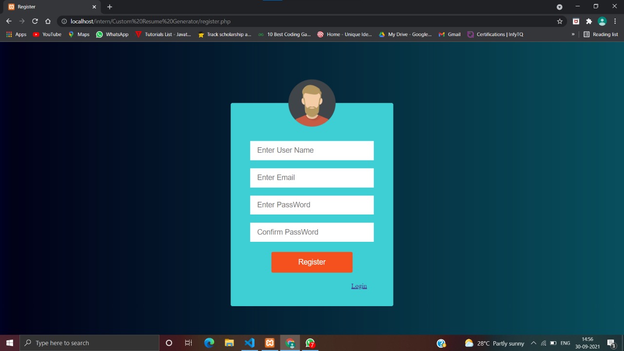 GitHub - vidya-git559/ResumeBiulder: Generating your resume is no more ...