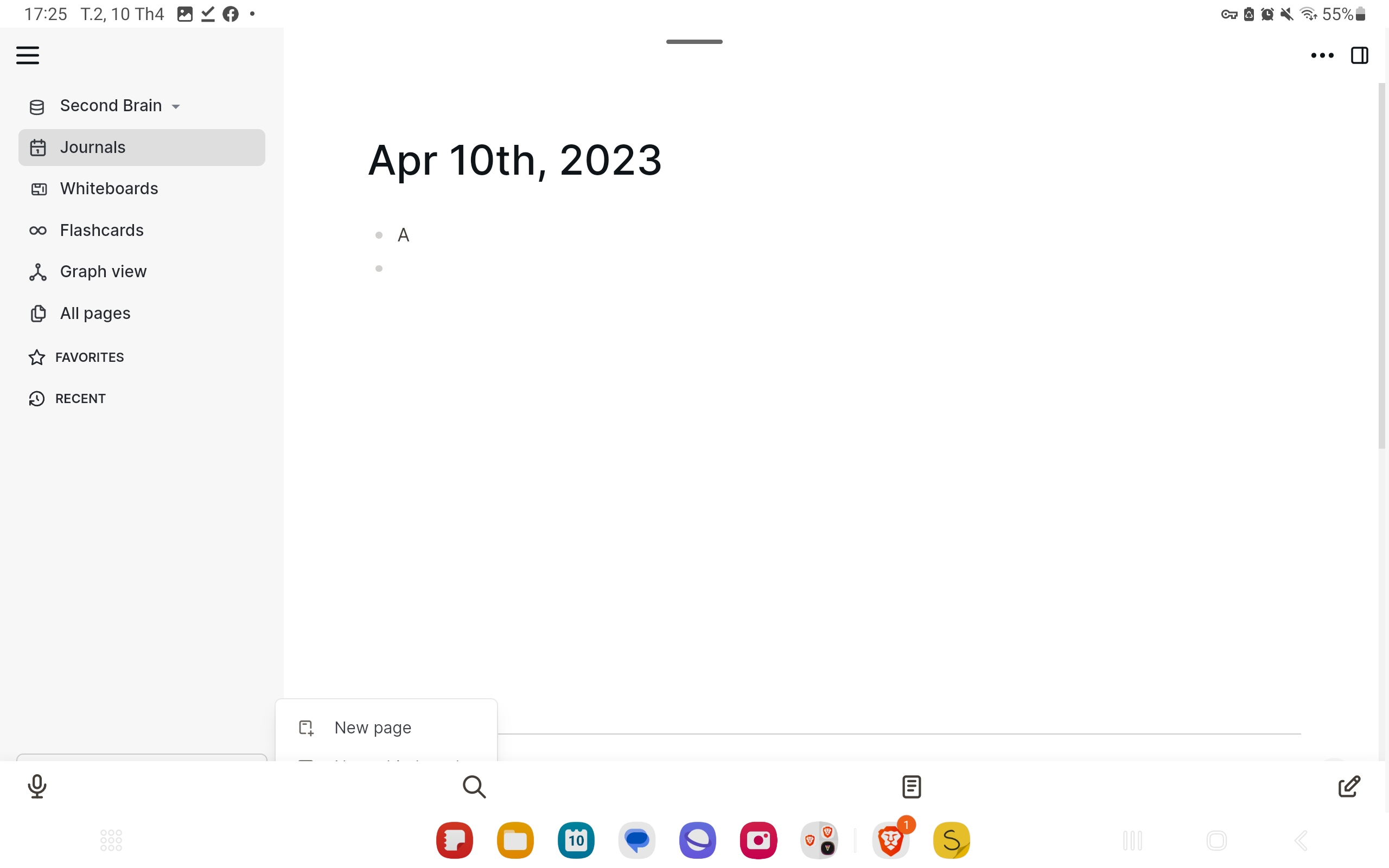 "Create" button hidden in landscape mode - Android · Issue #9160 · logseq/logseq · GitHub