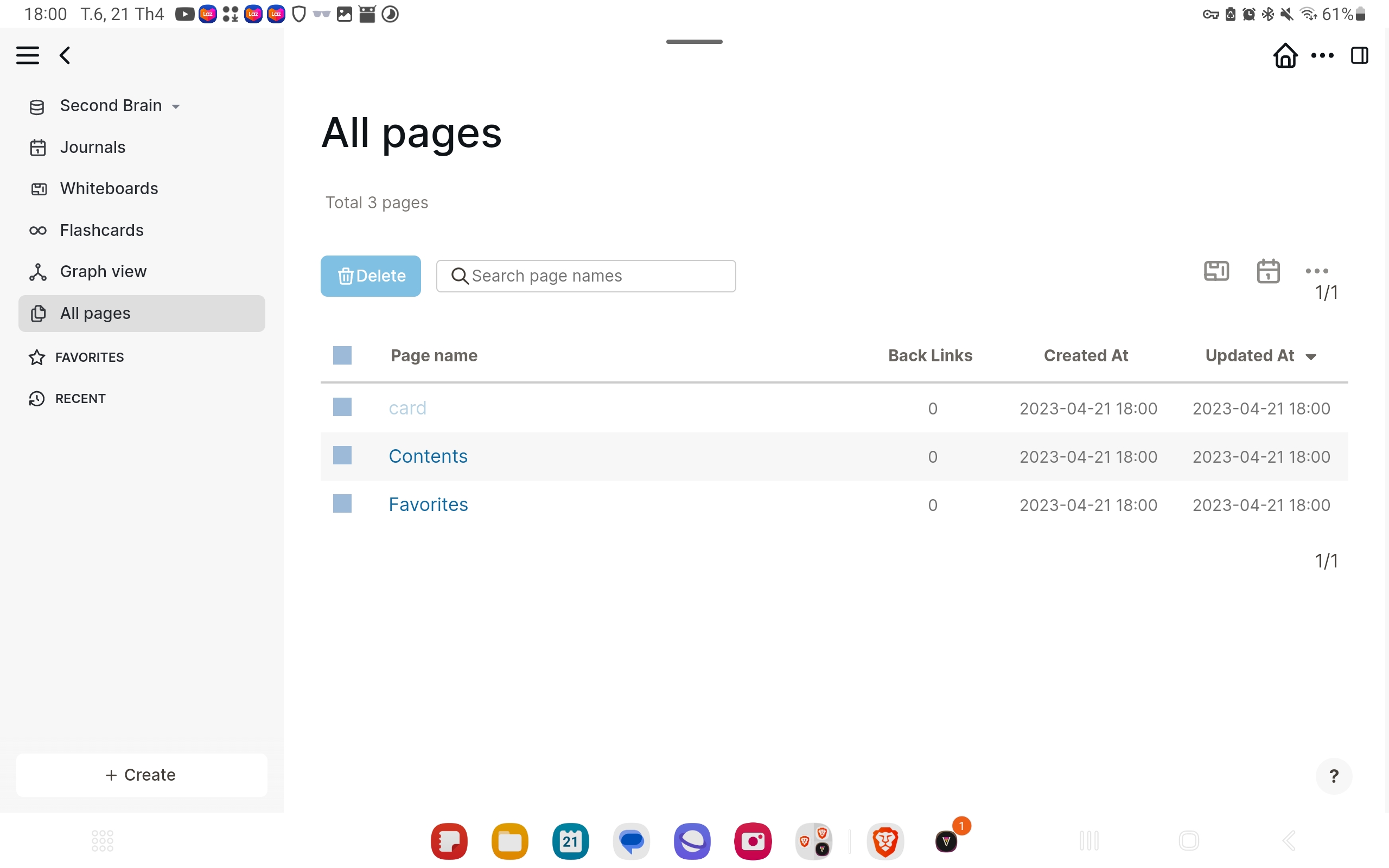 "Create" button hidden in landscape mode - Android · Issue #9160 · logseq/logseq · GitHub