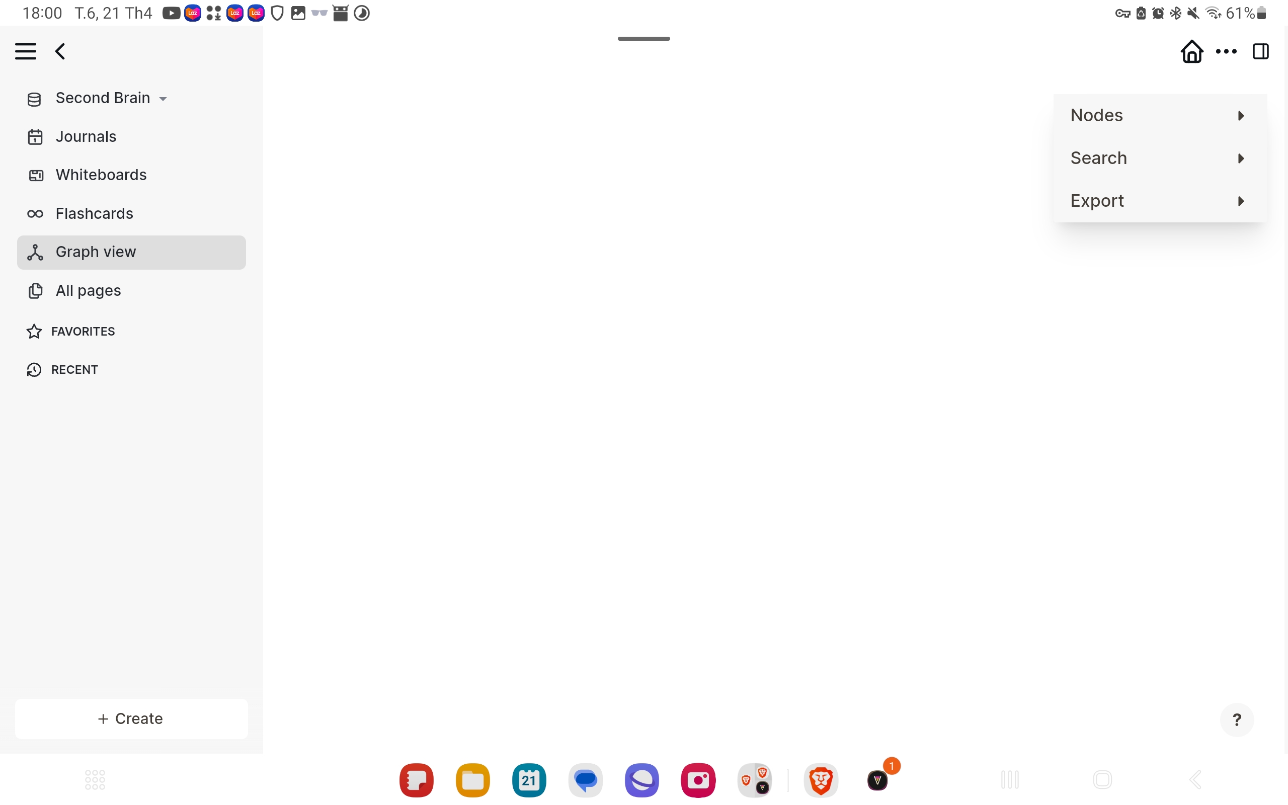 "Create" button hidden in landscape mode - Android · Issue #9160 · logseq/logseq · GitHub