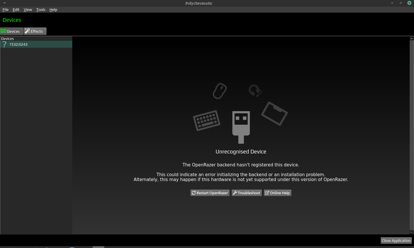 Manjaro not working with openrazer · Issue #1531 · openrazer/openrazer · GitHub