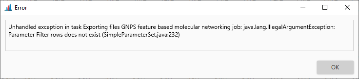 EXPORT FOR GNPS - ISSUE · Issue #1268 · mzmine/mzmine · GitHub